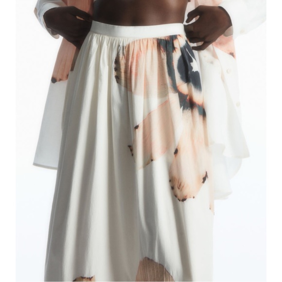 COS | Skirts | Cos Floralprint Beaded Maxi Skirt Nwt | Poshmark